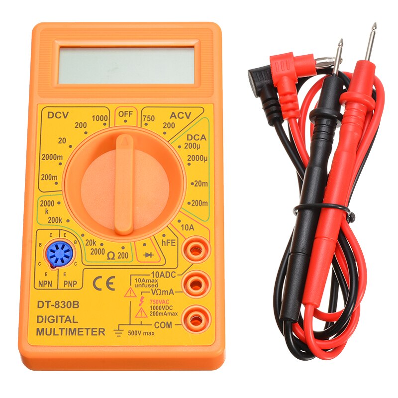 1pcs Yellow LCD Auto Range Digital Multimeter AC 1... – Vicedeal