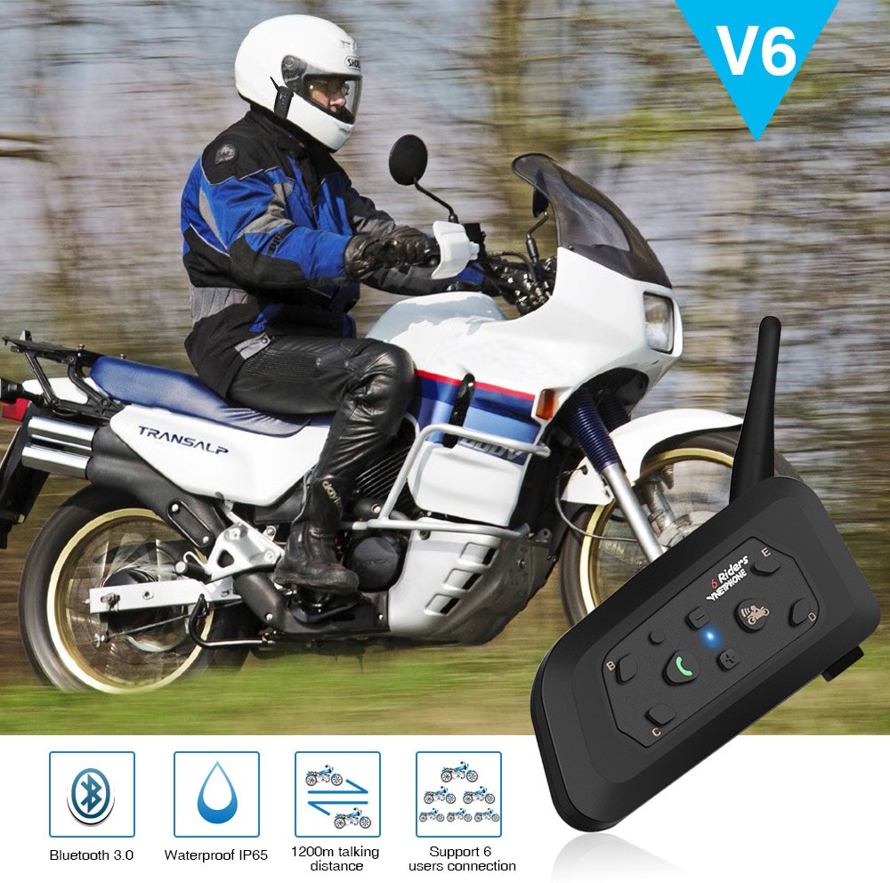 VNETPHONE V6 Bluetooth Intercom Helmet Headset 120... – Grandado