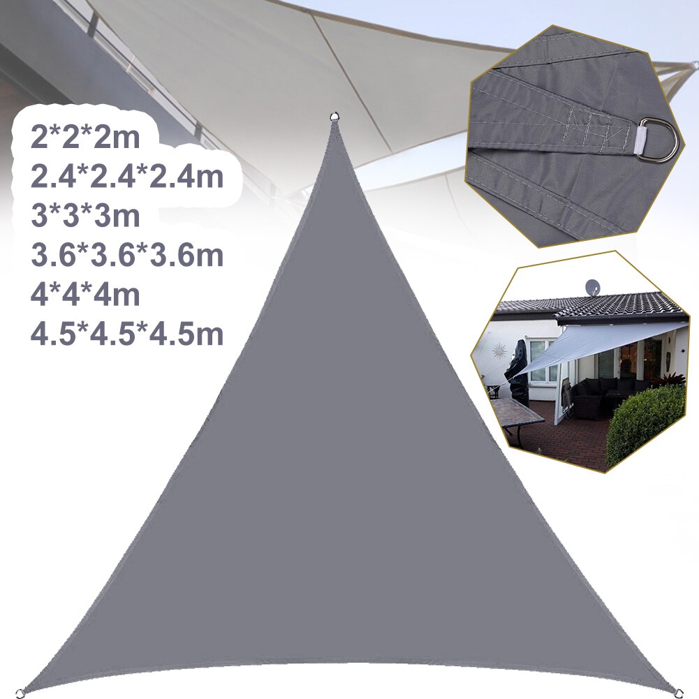 Triangle Sun Shade Sail 98% Uv Protection Canopy S... – Grandado