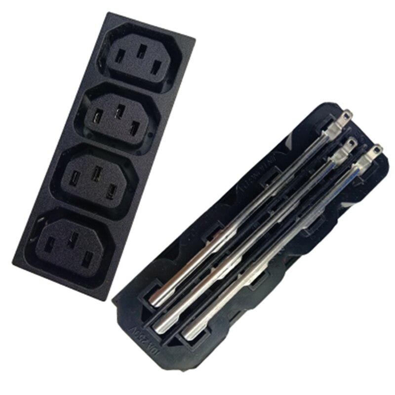 Chassis Female 3PIN Four In One AC IEC320 C13 C14 ... – Grandado
