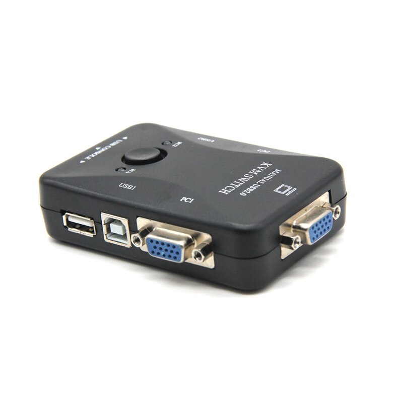Usb Kvm Switch Switcher 2 Port Vga Svga Switch Box... – Vicedeal
