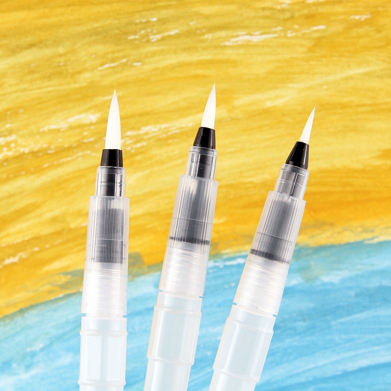 Liten medelstor pensel vattenfärg pensel penna mju... – Vicedeal