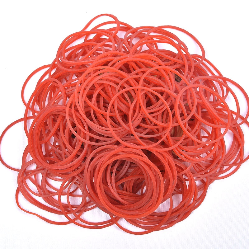 100 Pieces/Pack red Round Rubber Bands 38 mm Schoo... – Vicedeal