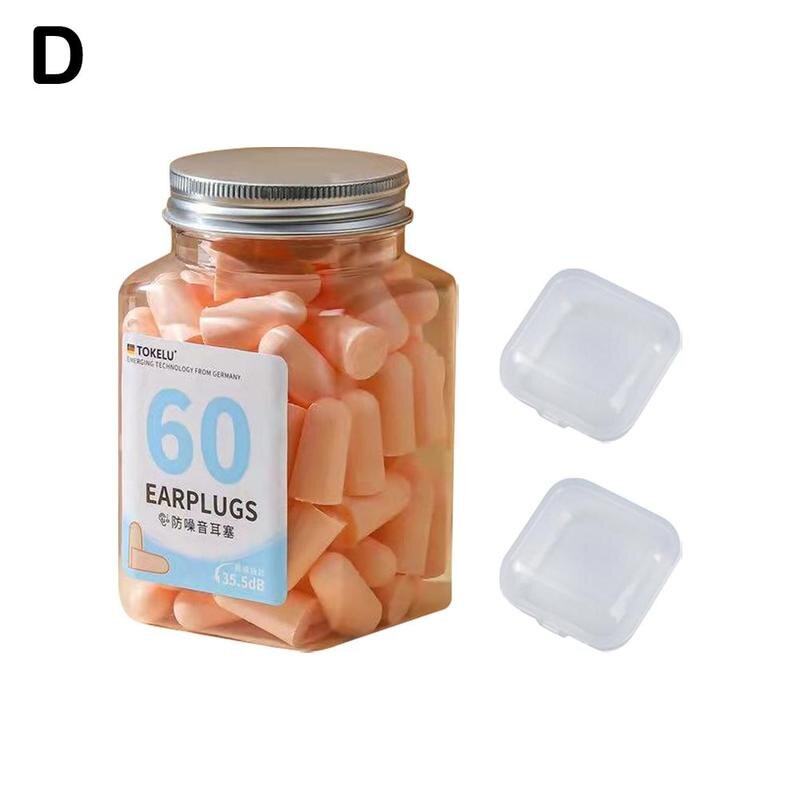 24/60pcs Ear Plugs Earplugs Noise Reduction Ear Pl... – Vicedeal