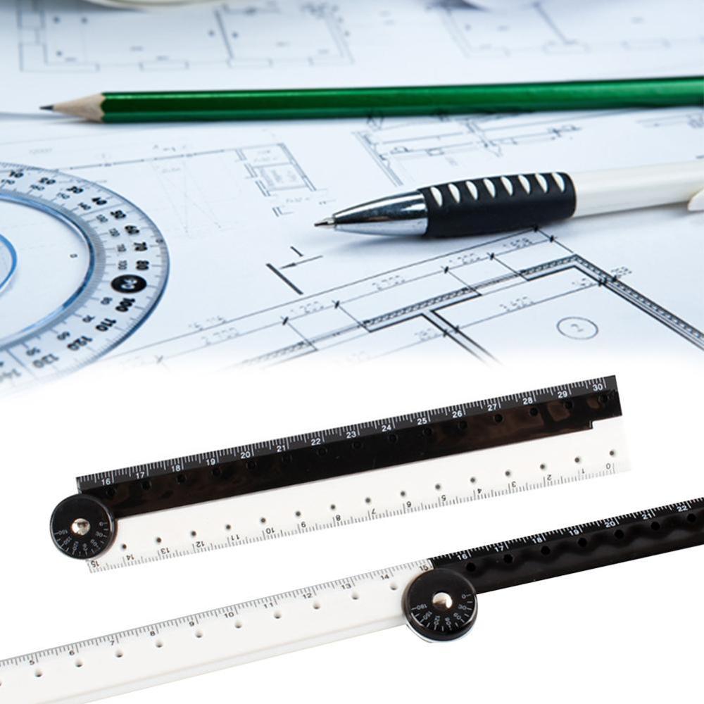 1Pc Black White Plastic Folding Straight Rulers 30... – Grandado