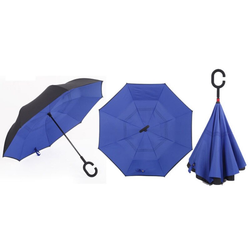 Reverse Folding Double Layer Inverted Umbrella Rai... – Vicedeal