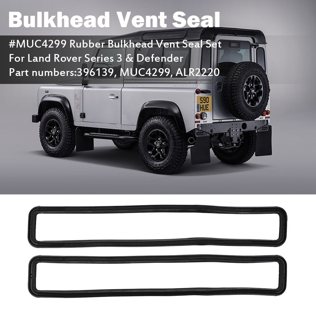 Black Durable Product 1 Pair Rubber Bulkhead Vent ... – Grandado