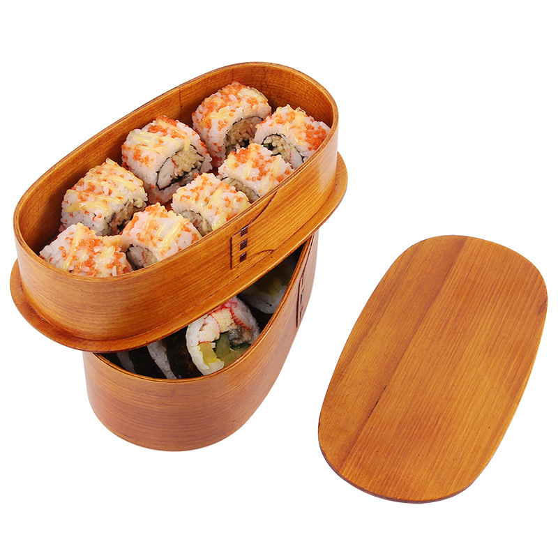 High Japanese-style Double-layer Bento Lunch Box S... – Grandado