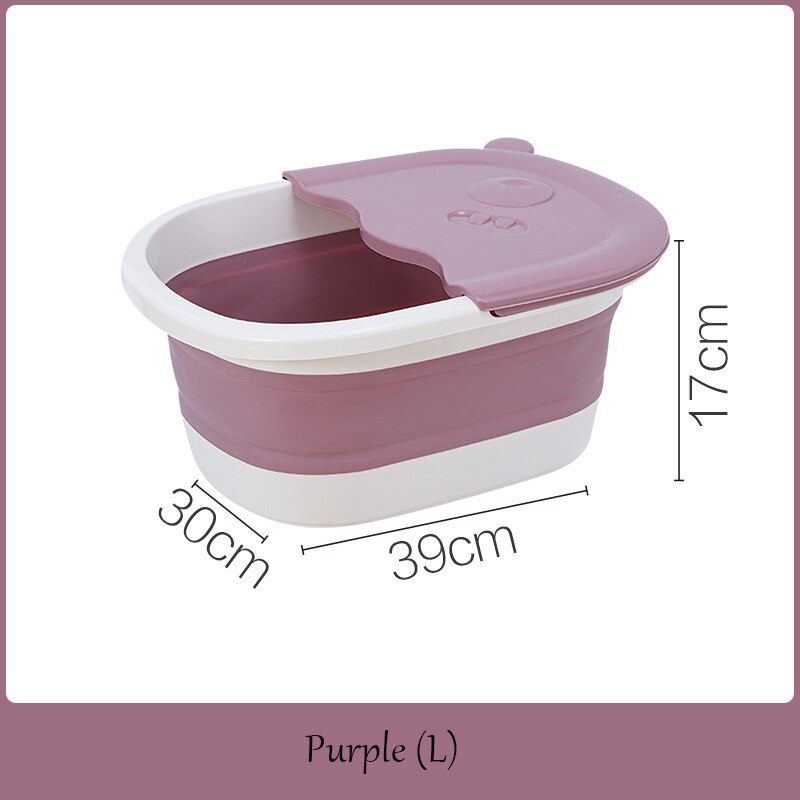 Folding Foot Bath Tub Plastic Toilet Pail Portable... – Grandado