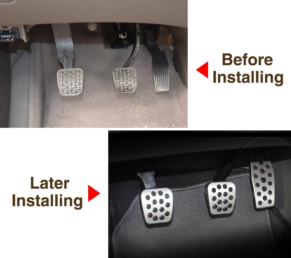 Stainless Steel Accelerator Brake Clutch Pedal Set... – Grandado