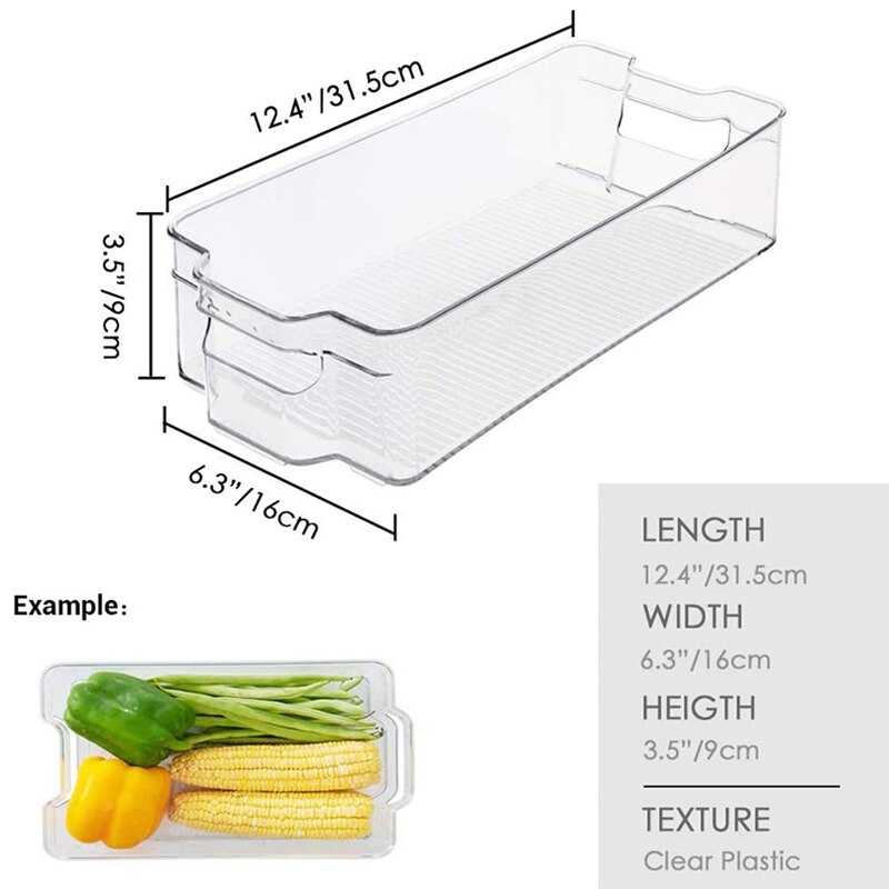 Stackable Plastic Storage Bins Organizer - 2 Pack,... – Grandado