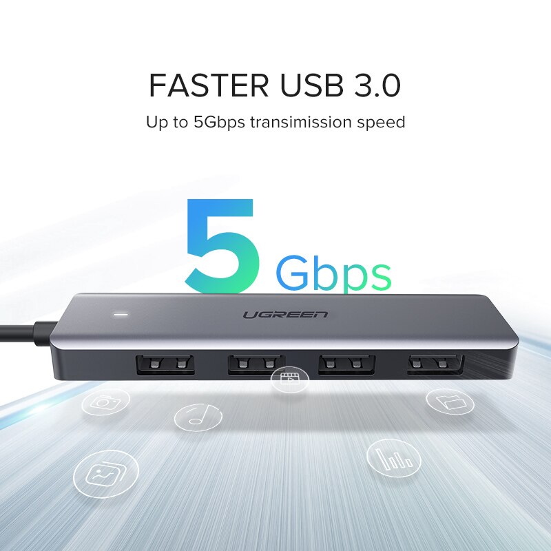 Ugreen multi usb 3.0 hub usb splitter usb 3.0 4 po... – Grandado