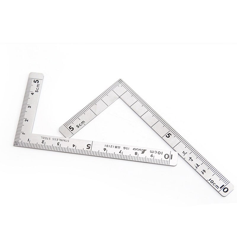 10*5cm Leather Craft Ruler Stainless Steel Right A... – Grandado