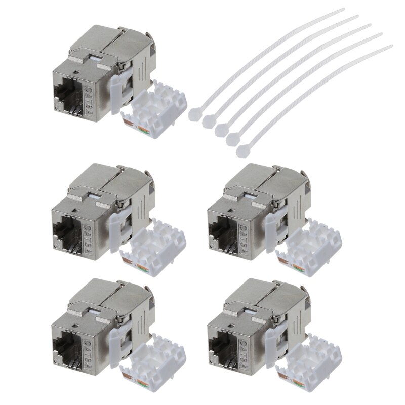 5Pcs RJ45 Toolless Keystone Jack Cat6 Cat6A Afgesc... – Vicedeal