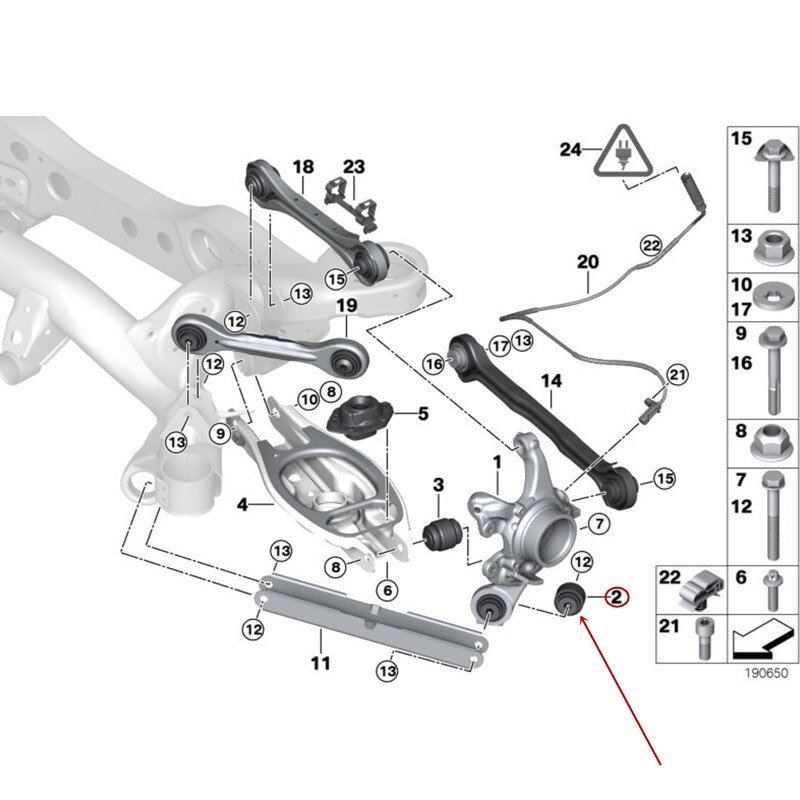 Car Rear axle rubber sleeve Swing arm rubber sleev... – Vicedeal