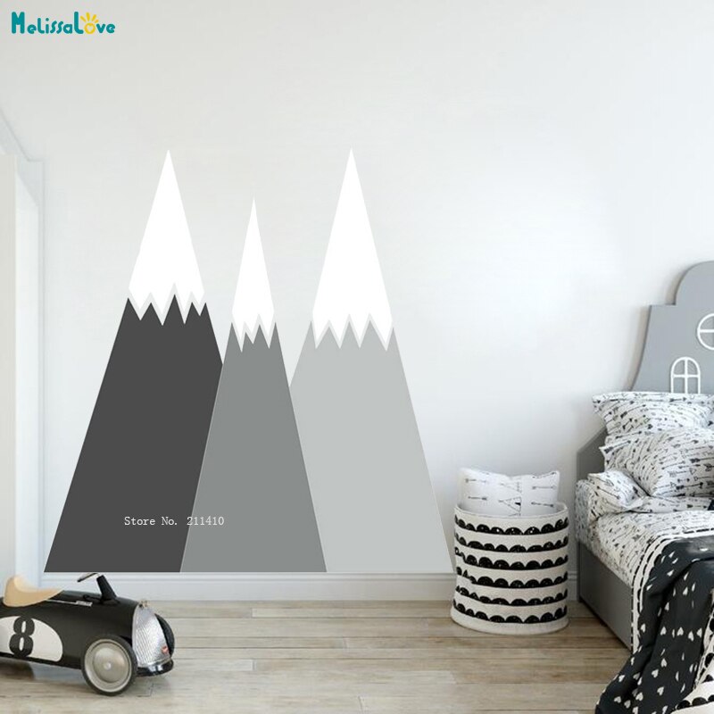 Nordic Style Kids Room Decor Three Mountains Large... – Grandado