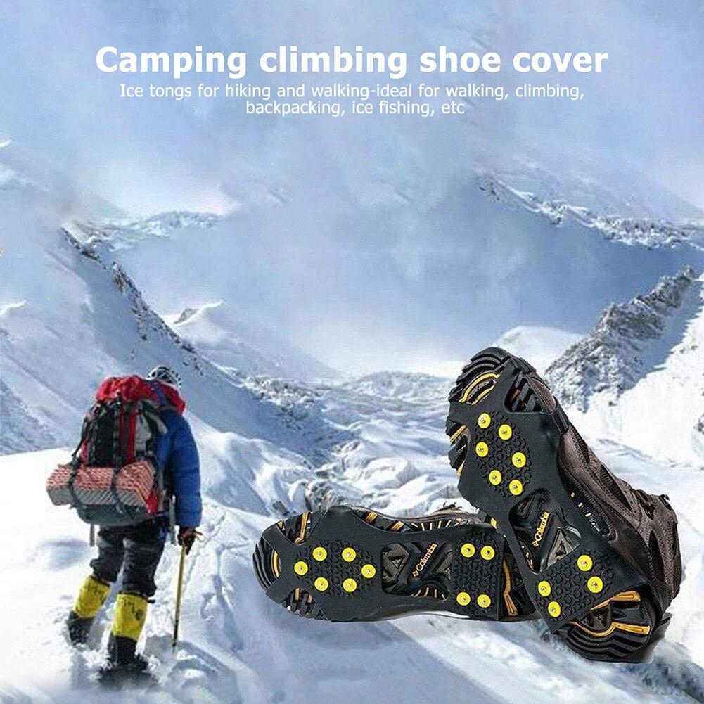 Anti-Slip Crampons 10 Teeth Snow Ice Claw Climbing... – Grandado