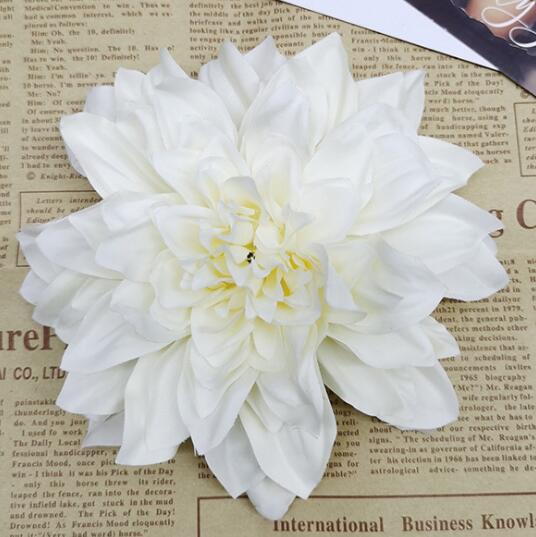 30Pcs Silk Big Dahlia Flower Heads Simulation Vivi... – Grandado