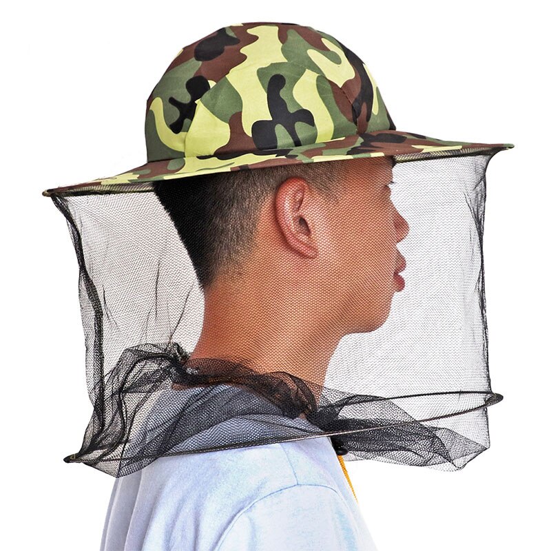 Kamouflage biodling skyddande hatt-slöja combo ant... – Grandado