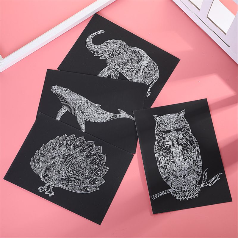 4pcs Insect Scratch Paper Art Set for Kids for Boy... – Grandado