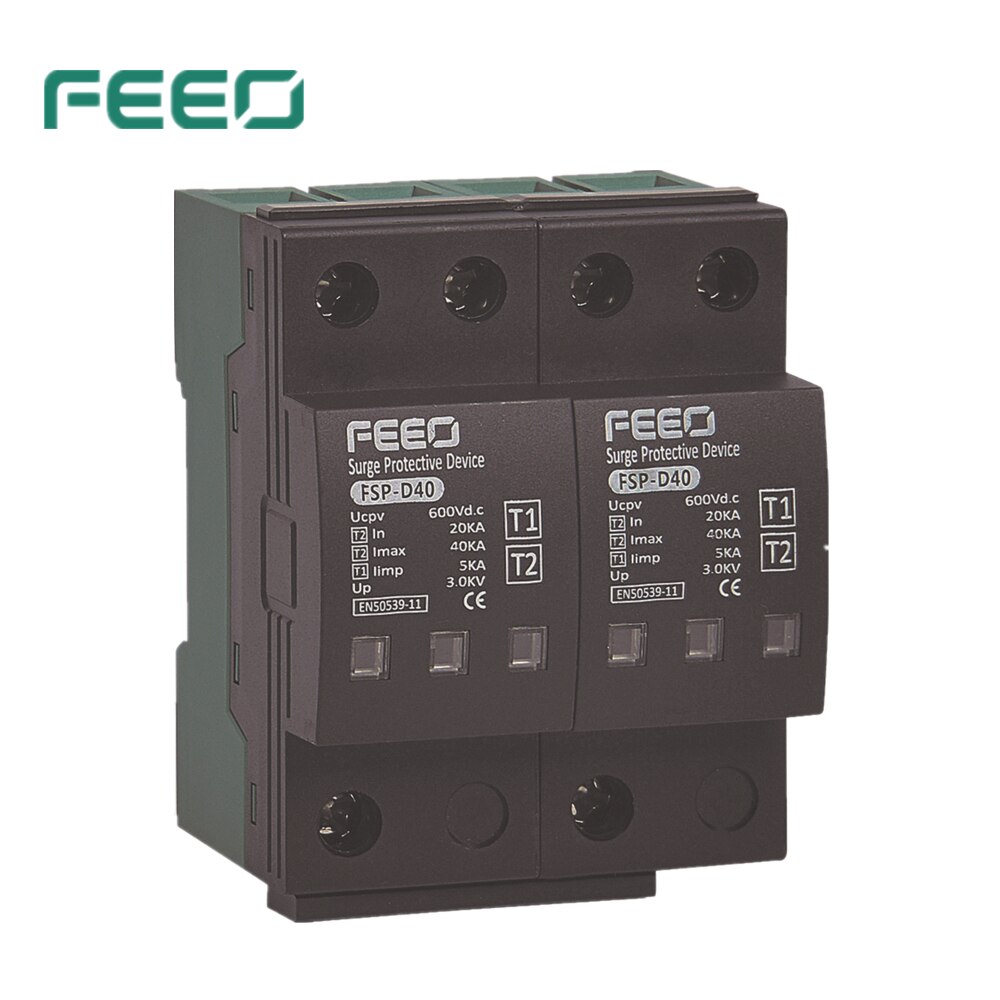 Feeo 2P 600V Dc Spd Type 1 + 2 Dc Spanningbeveilig... – Vicedeal