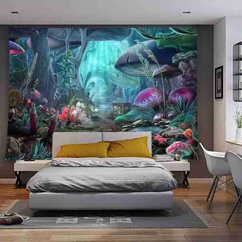 1pc Fantasy Forest Wall Tapestry 150*130cm Psyched... – Grandado