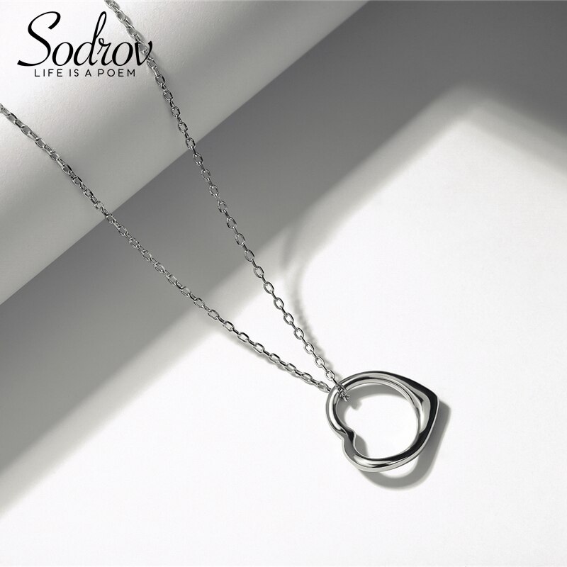 Sodrov Love Shape 925 Sterling Silver Classic Hear... – Vicedeal