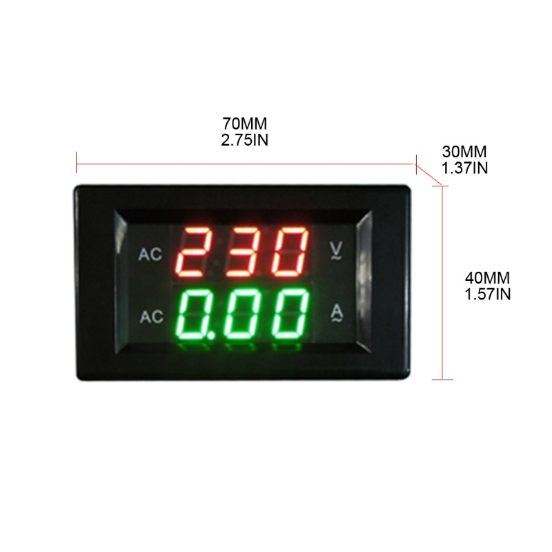 YB4835VA—500V/50A Digital Display AC Voltmeter Amm... – Vicedeal