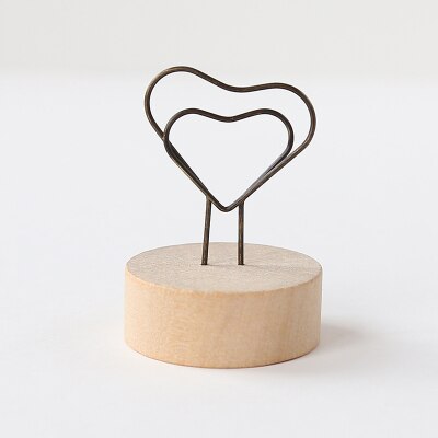 1 PCS Retro Wooden Message Holder Note Holder Iron... – Vicedeal