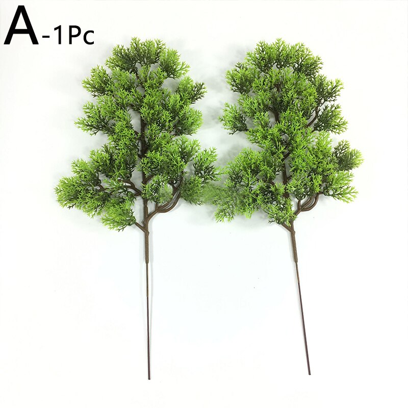 35cm konstgjorda tall gröna grenar simulering blad... – Grandado