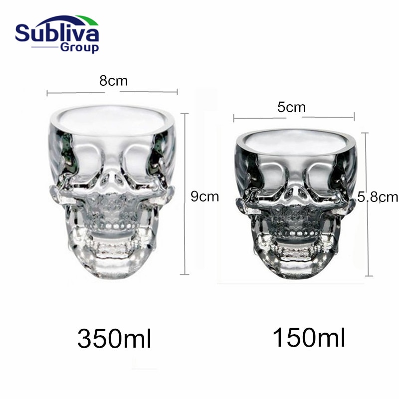 Transparent Crystal Skull Head Shot Glass Cup For ... – Grandado