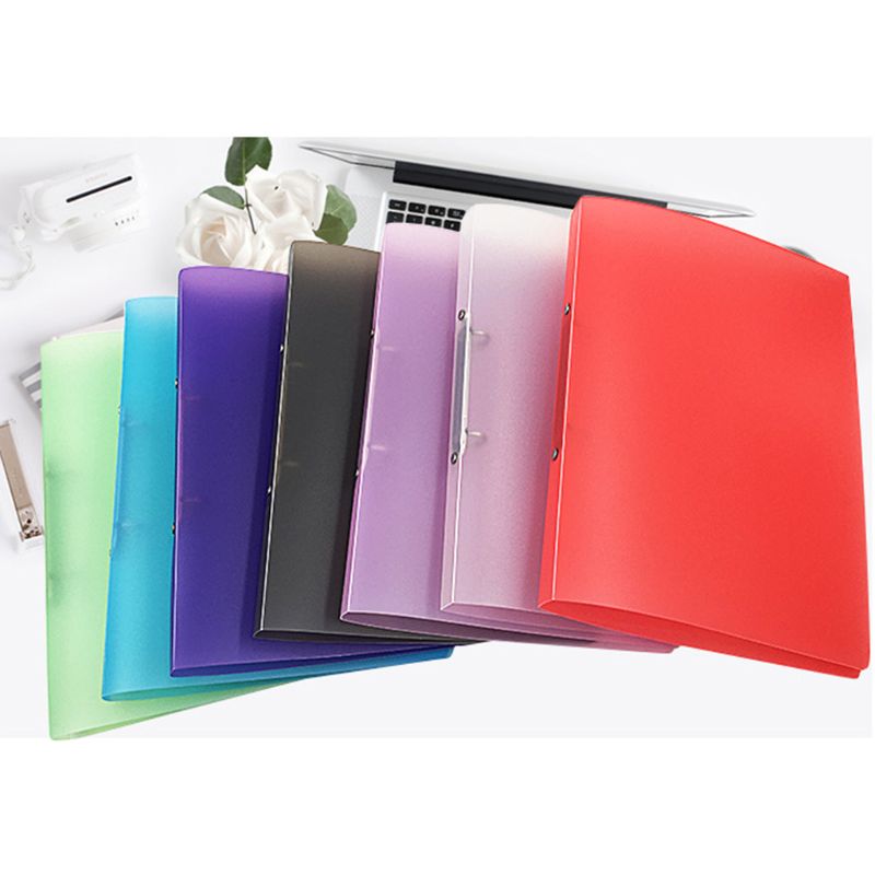 A4 Ring Binder Colorured Transparent Loose-leaf Pa... – Grandado