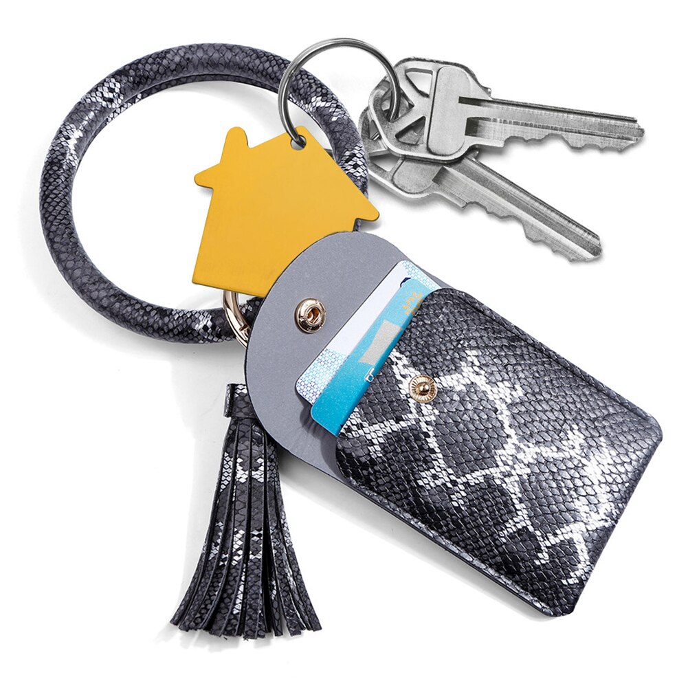 Keychain Card Bag For Women Girls Leopard Snake Wa... – Vicedeal