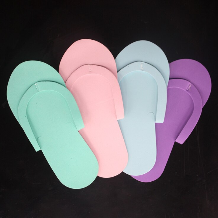12Pair Indoor Disposable Slippers for Pedicure Sal... – Grandado