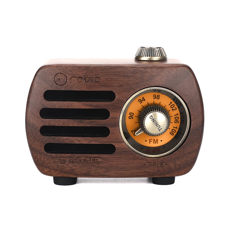Mini Vintage Retro Wood FM SD MP3 Bluetooth Transi... – Grandado