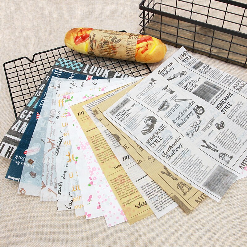 50Pcs Olie Wax Papier Non Stick Bakken Voedsel Wra... – Vicedeal