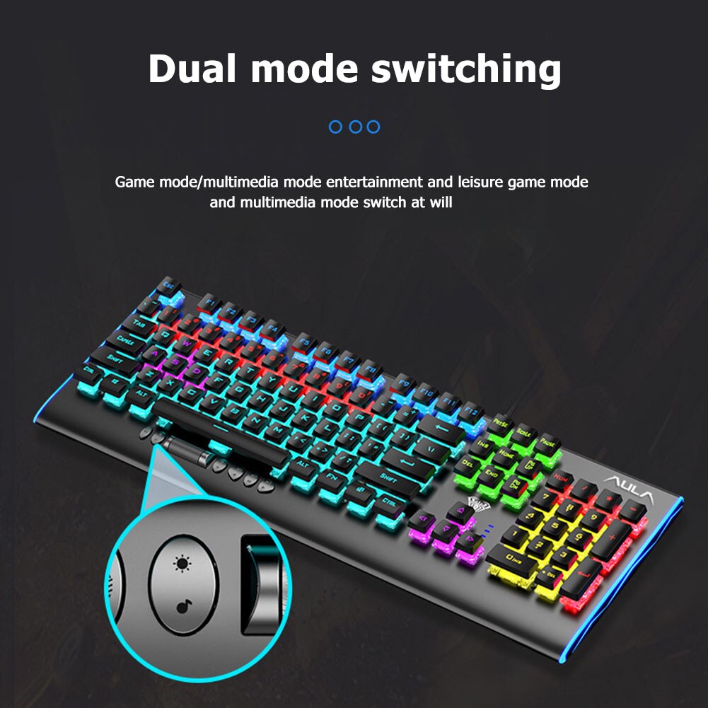 F2099 Gamer Mechanical Keyboard Blue Brown Switch ... – Vicedeal