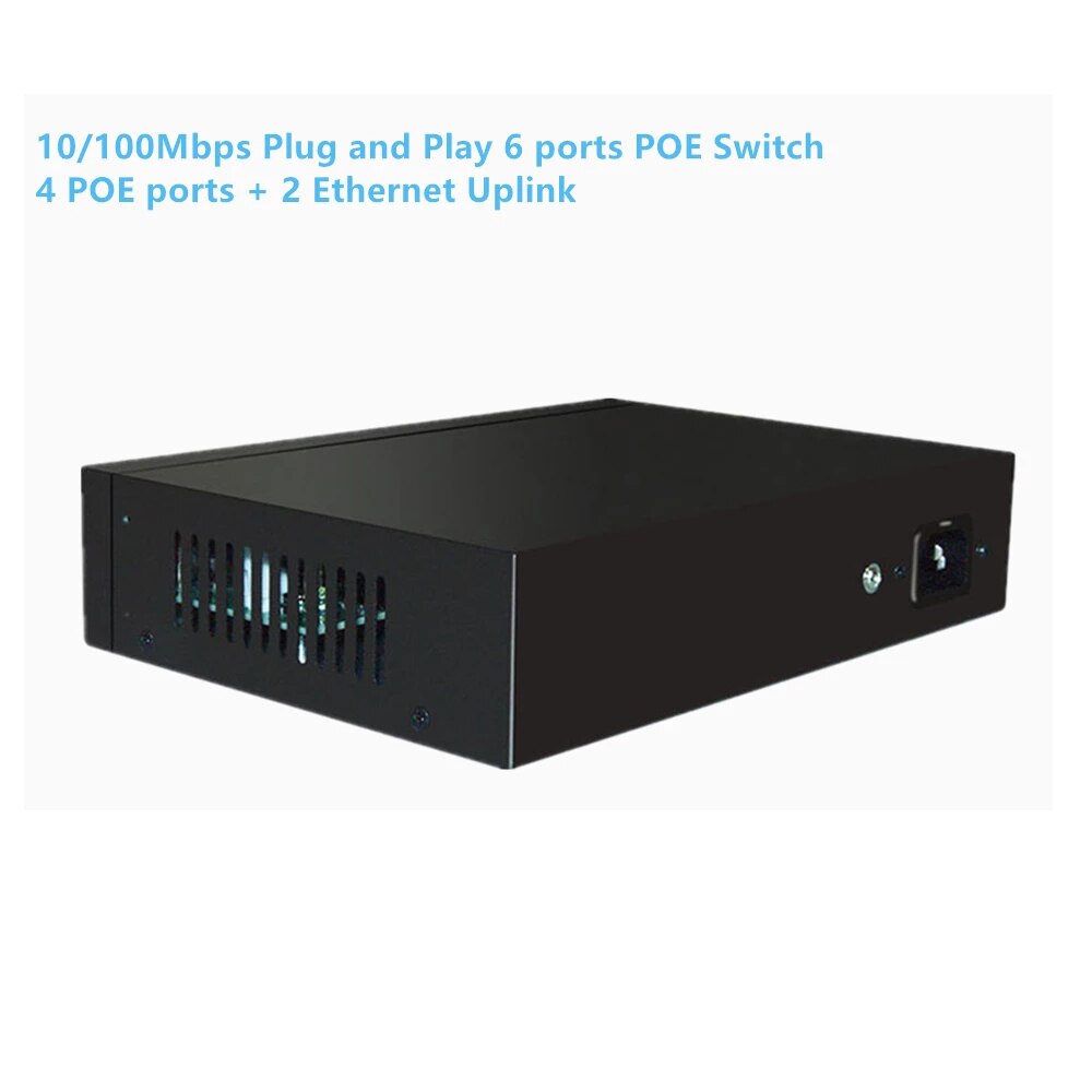 KuWFi Smart POE Switch 4 Port POE 2 Port Uplink Me... – Grandado