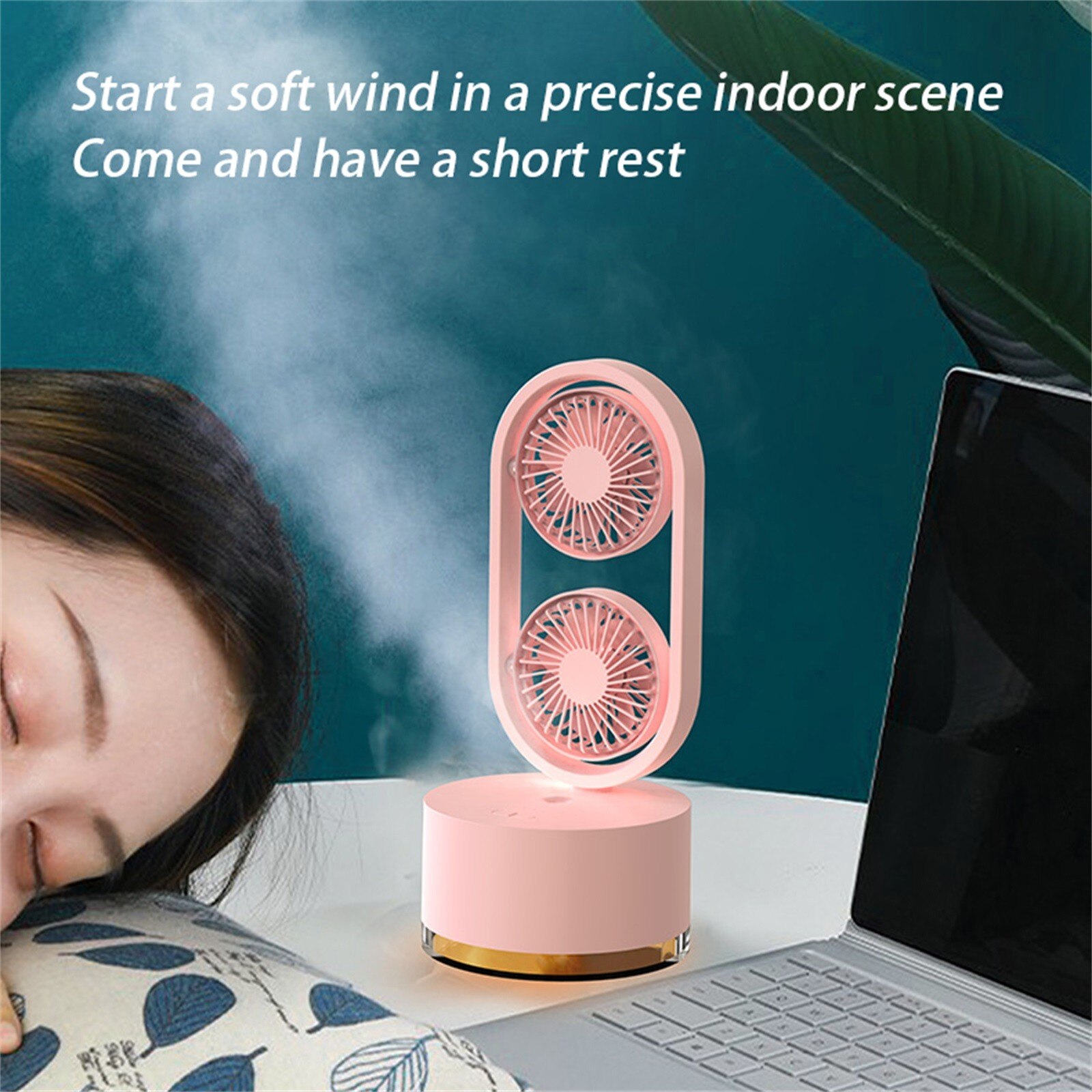 Mini Bureau Ventilator Spuiten Koelventilator Ster... – Grandado