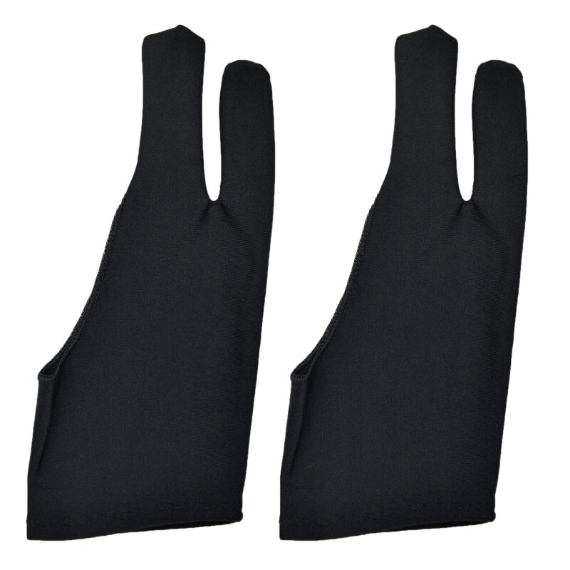 1 Pair Two Fingers Anti-Fouling Artist Gloves for ... – Grandado