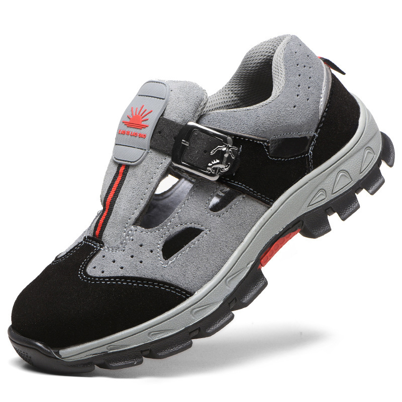 Labor Insurance Shoes Men Steel Toe Cap Anti-smash... – Grandado