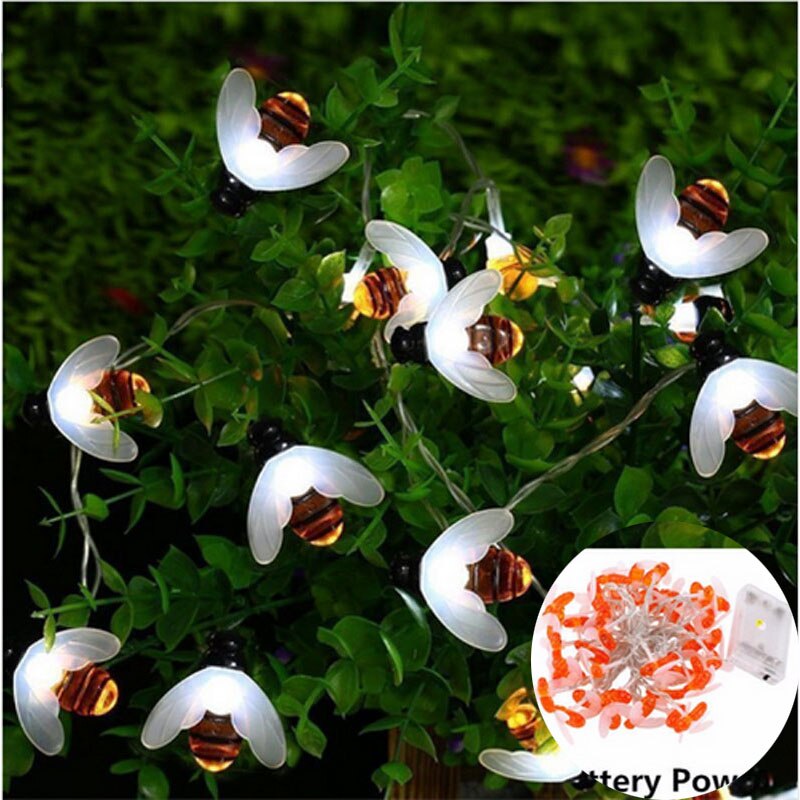 Battery Box Cute bee led string lights 10 leds 20 ... – Vicedeal