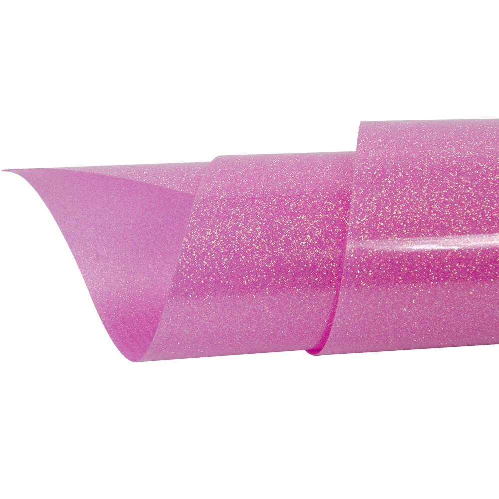 HOHOFILM Holo Pink Glitter Heat Transfer Vinyl HTV... – Grandado