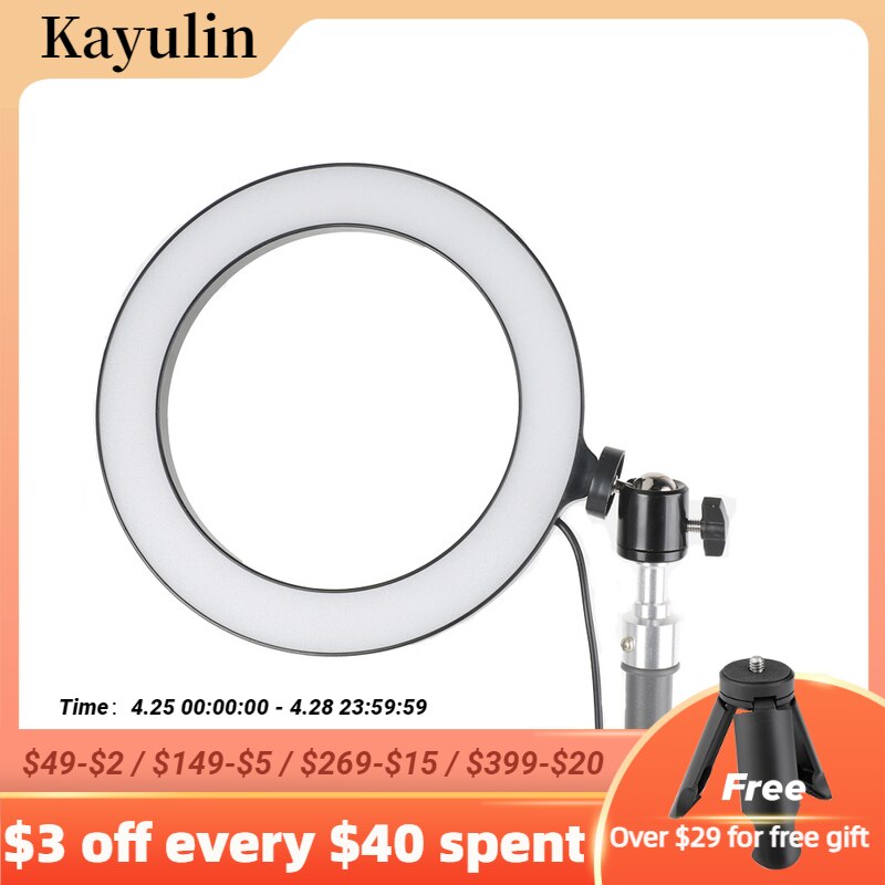 Kayulin 20cm LED Ring Light Living Broadcast Selfi... – Grandado
