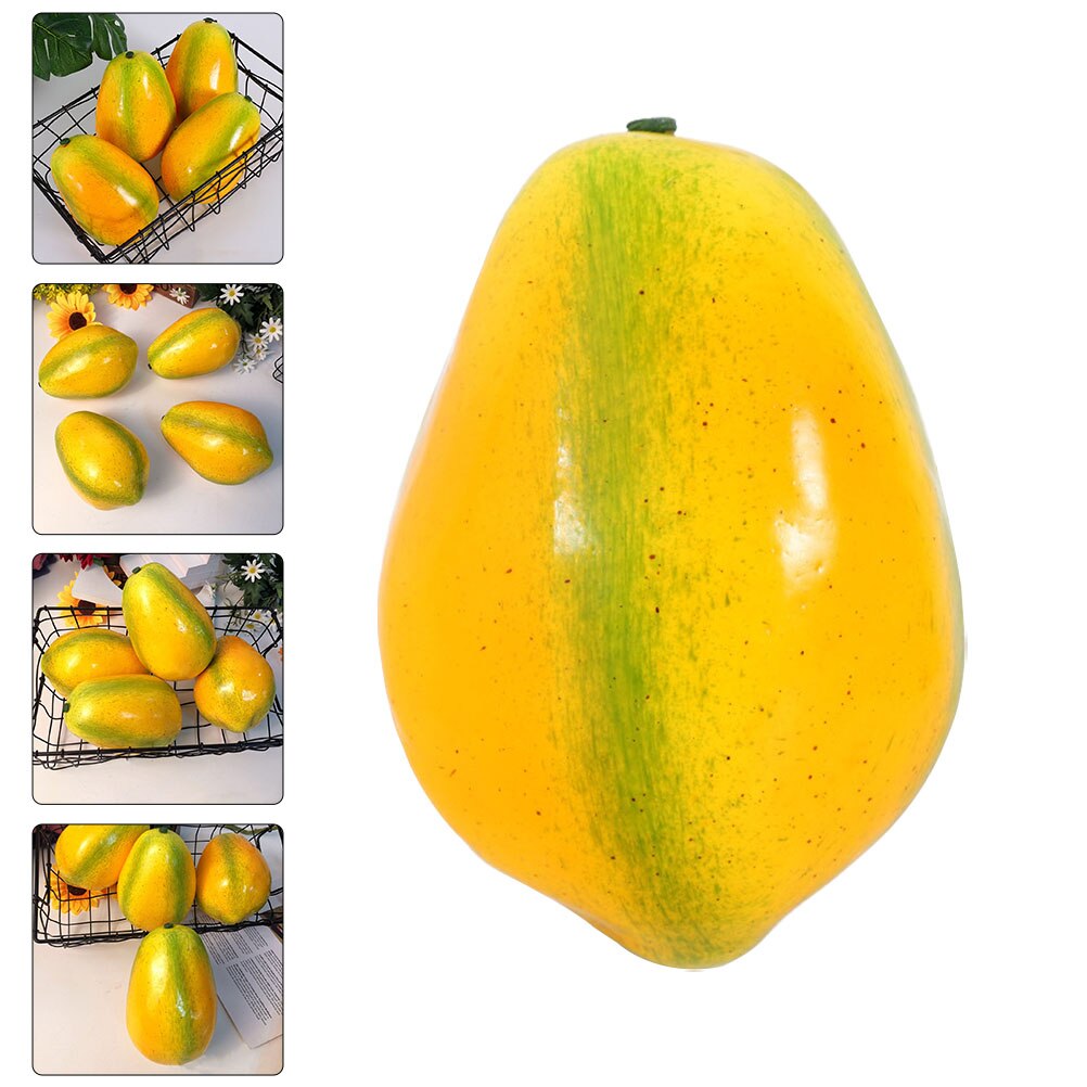 Artificial Papaya Model Realistic Fruit Ornaments ... – Grandado