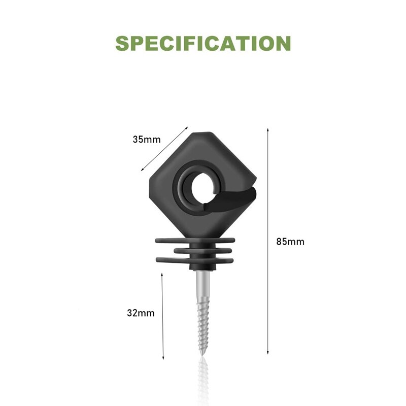 25Pcs Electric Fence Insulator,Screw-in Insulator ... – Grandado