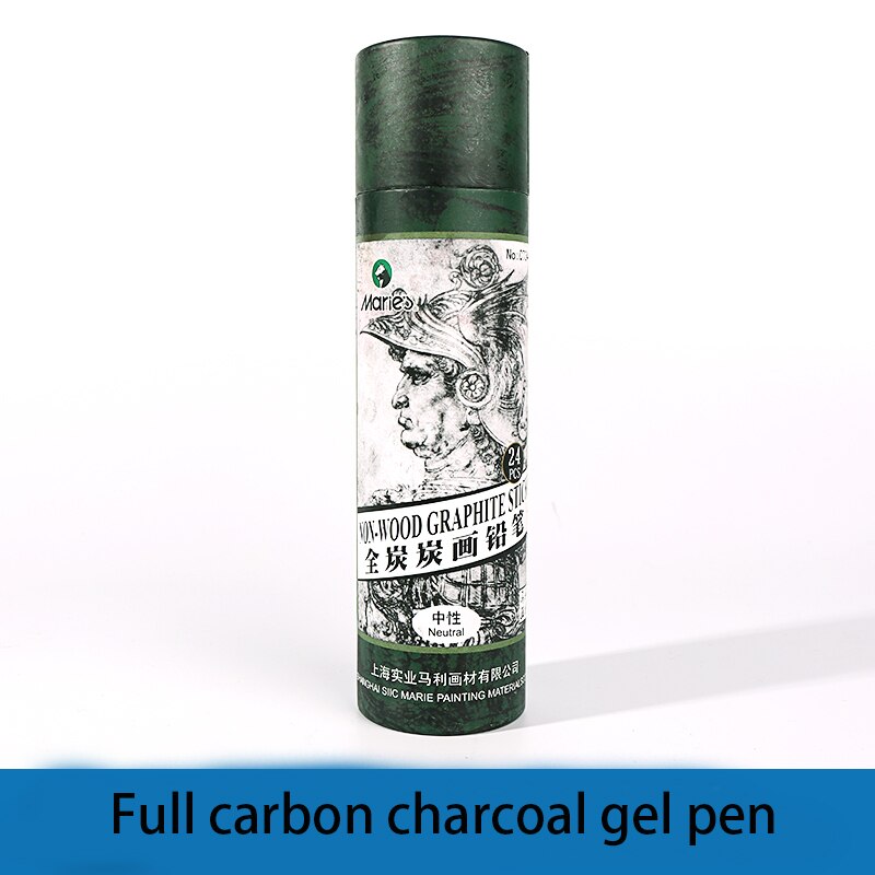 24pcs / full carbon charcoal sketch pen soft neutr... – Grandado
