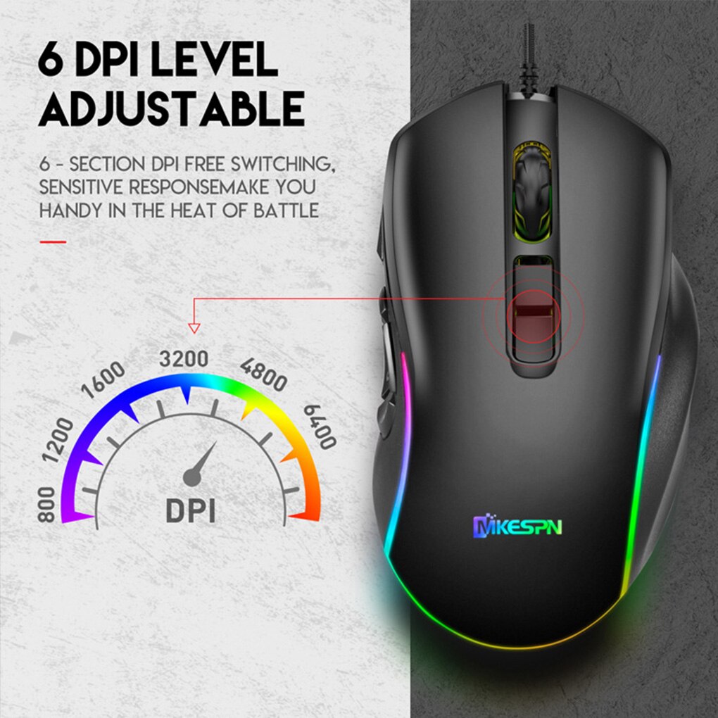 Wired Mouse USB Optical Gaming Mouse Programmable ... – Grandado