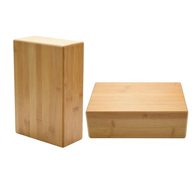 2 Pcs Bamboo Yoga Block, Bamboo Handstand Block,Br... – Vicedeal