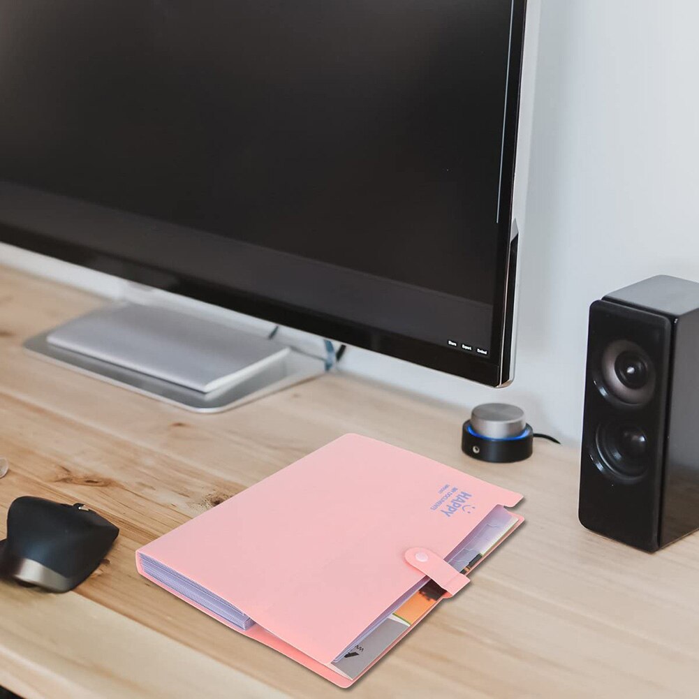 12 Pockets Plastic Expanding File Folders Accordio Vicedeal